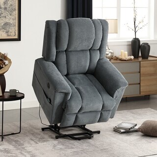 Blue Power Lift Recliner Chair Recliners for Elderly with Heat and ...
