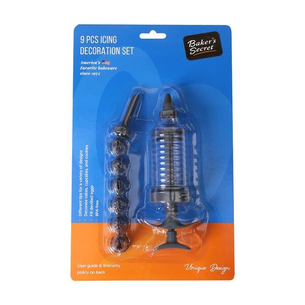 Baker's Secret Plastic icing decoration set size 18.5cm - Bed Bath ...