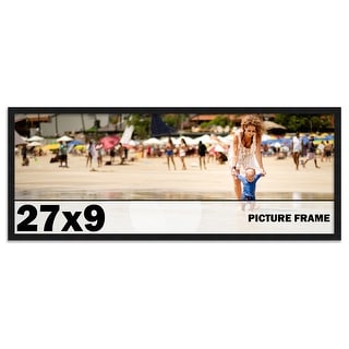 27x9 Frame Black Picture Frame - Complete Modern Photo Frame Includes ...