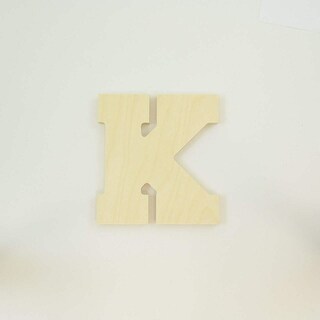 1 Pc, 10 Inch X 1" Thickness Baltic Birch Wood Letter "K" in The ...
