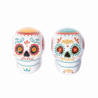Sugar Skull Ceramic Salt & Pepper Shakers Set of 2 - Bed Bath & Beyond ...