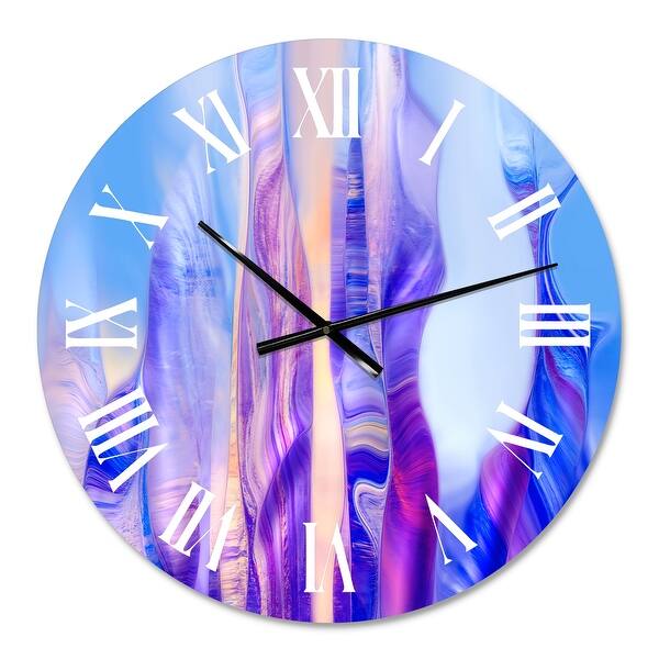 Designart 'Colorful Abstract Twisted Wavy Shapes in Motion' Modern wall ...