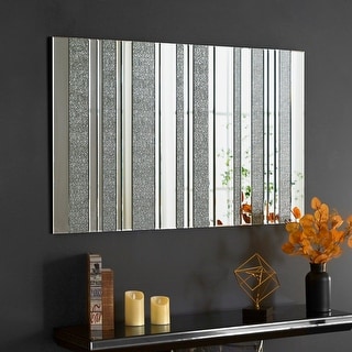 KOHROS Rectangle Crystal Decorative Wall Mirror - 31.5 in. x 47.2 in ...