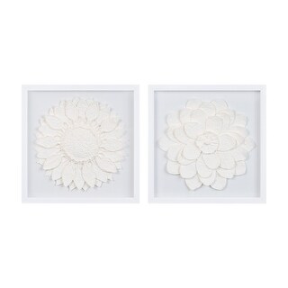 Framed Floral Wall Plaque Under Glass (Set of 2) - Bed Bath & Beyond ...