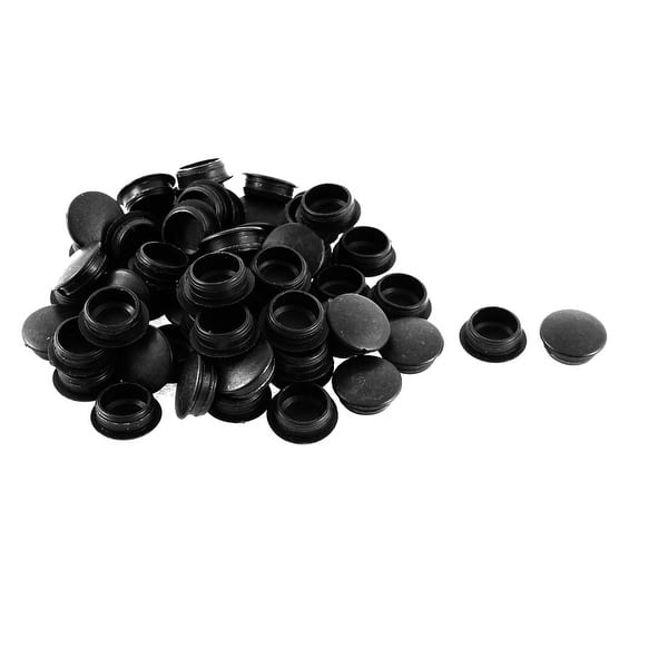 Desk Table Push-in Type Locking Hole Plug Caps Covers Bung Black 60pcs ...