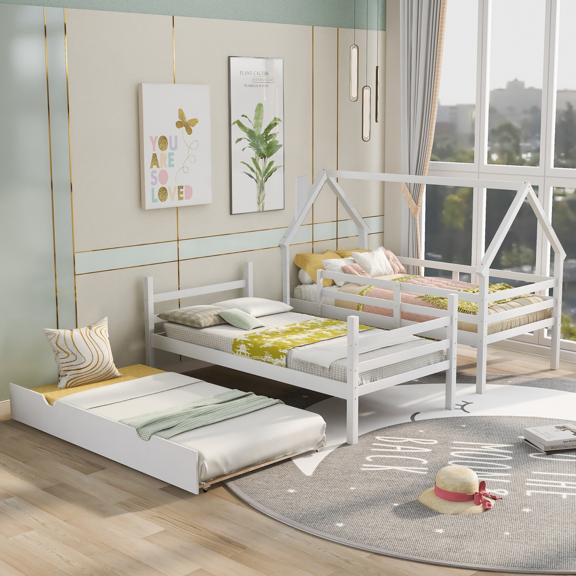 Frameless trundle bed store