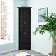 Wood 72-inch Tall Storage Cabinet, Home Corner Pantry Cabinet - Bed ...