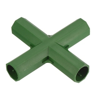 25Pcs 17.5mm Plastic Garden Frame Connector Flat 4 Way Pipe Fitting ...