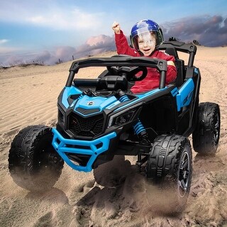 Licensed Can-Am 12V Kids UTV Ride on Car with Remote Control 4 Wheeler ...