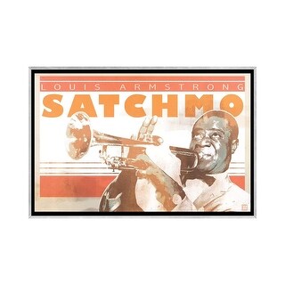 iCanvas "Louis Armstrong" by Elliot Griffin Framed - Bed Bath & Beyond ...