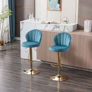 Bar Stools,with Chrome Footrest and Base Swivel Height Adjustable ...