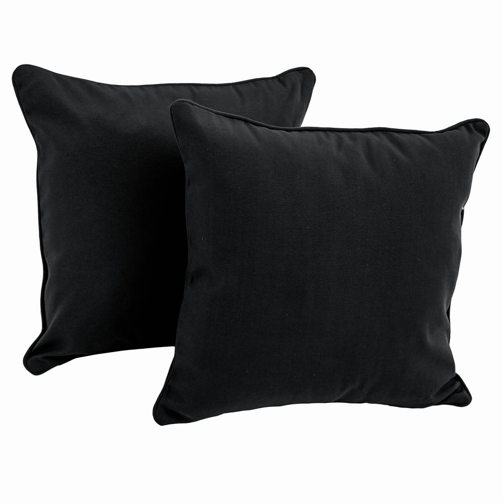 black cushions