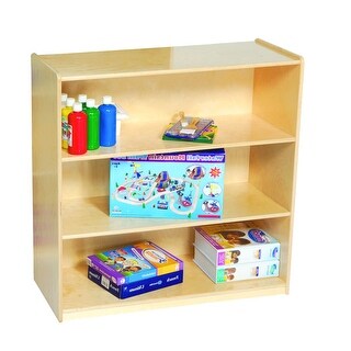 Contender 3 Shelf Kids Storage Organizer Birch Wooden Bookshelf, Toy ...