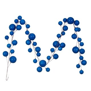 Vickerman 10' Blue Pearl Branch Ball Wire Garland. - Bed Bath & Beyond ...