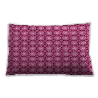 Ahgly Company Patterned Indoor-Outdoor Raspberry Red Lumbar Throw ...
