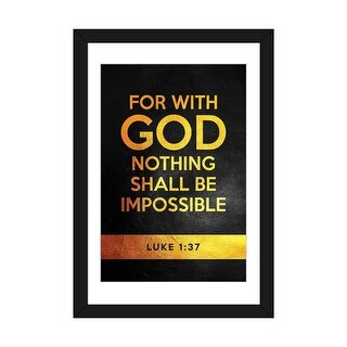 iCanvas "Luke 1,37 Bible Verse" by Adrian Baldovino - Bed Bath & Beyond ...