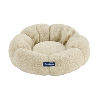 Chloe 19.68'' Cuddler Dog Bed in Beige - 19.68 - Bed Bath & Beyond ...