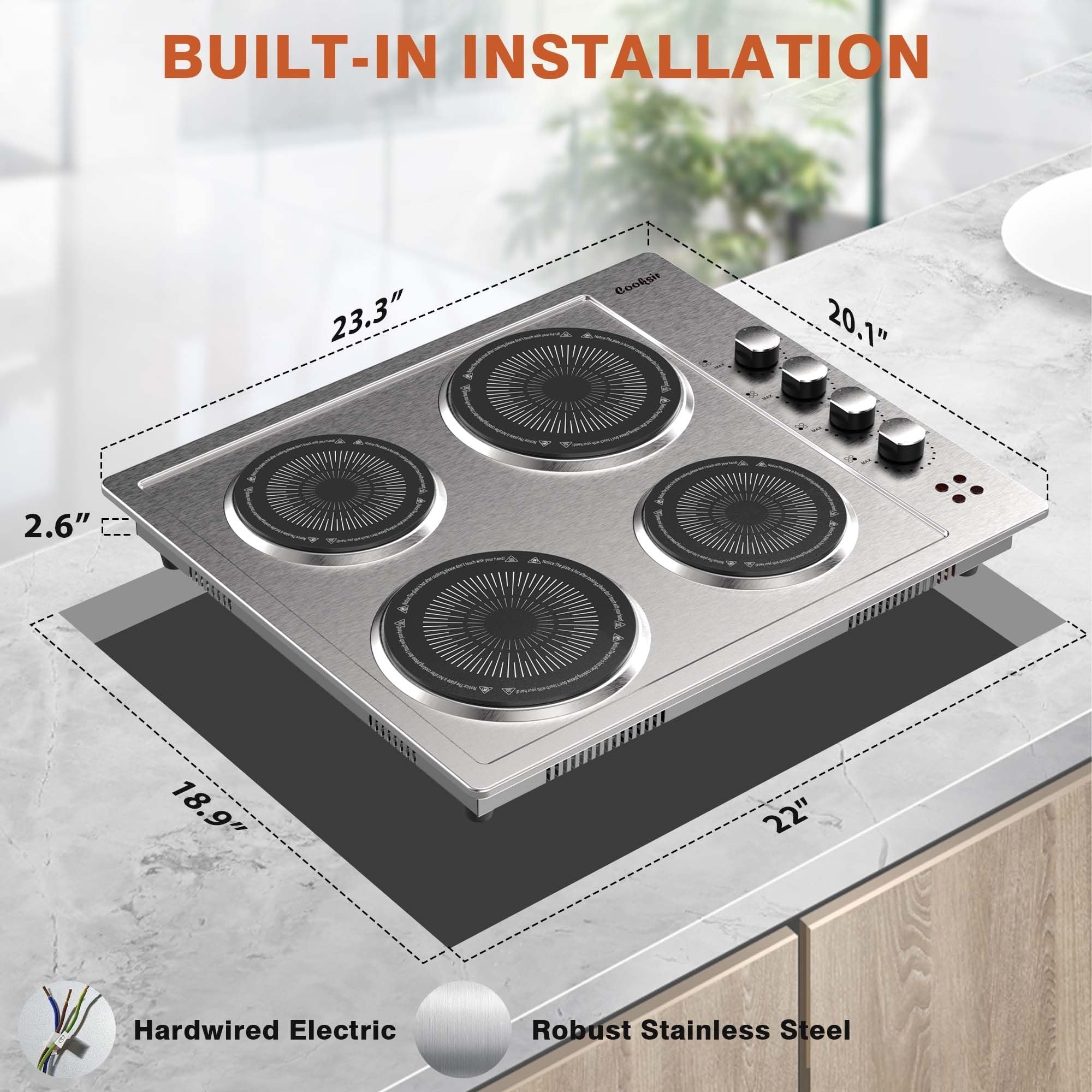 stove top burners electric