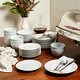 Tabletops Gallery Adams 40-piece White Dinnerware Set (Service for 10 ...
