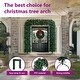 vidaXL Christmas Arch Indoor Outdoor Xmas Decoration Holiday Tree Arch ...