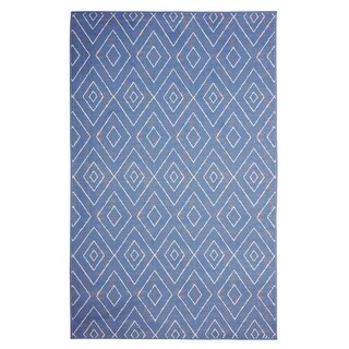 Furnish My Place Diamond Pattern Area Rug - Light Blue, Geometric Rug ...