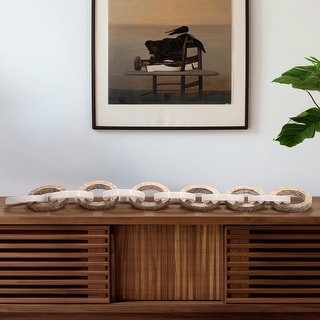 Sagebrook Home 48" Kano Wood And Resin Link Chain, 1"H - 48" x 6" x 1 ...