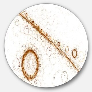 Designart 'Live Cell Protein under Microscope' Digital Art Disc Metal ...
