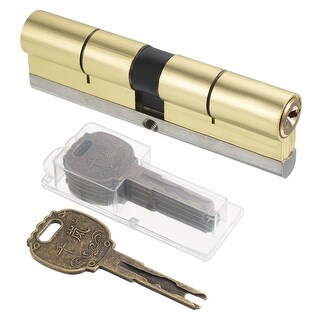 52.5/52.5 (105mm Overall) European Double Lock Cylinder with Keys ...