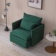 Emerald Green Living Room Chair, Overstuffed Modern Arm Sofa Chair with ...