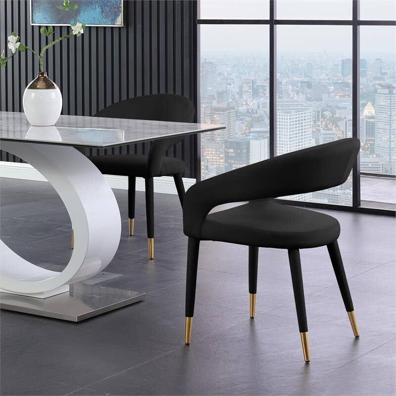 Darius Velvet Dining Chair (set of 2) - Overstock - 37519330