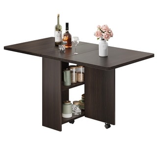 Space Saving Folding Dining Table with 2 Tier Storage - Bed Bath ...