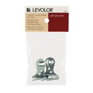 Levolor LRSOUTBRACKETD Outside Mount Shade Brackets, Chorme - Bed Bath ...