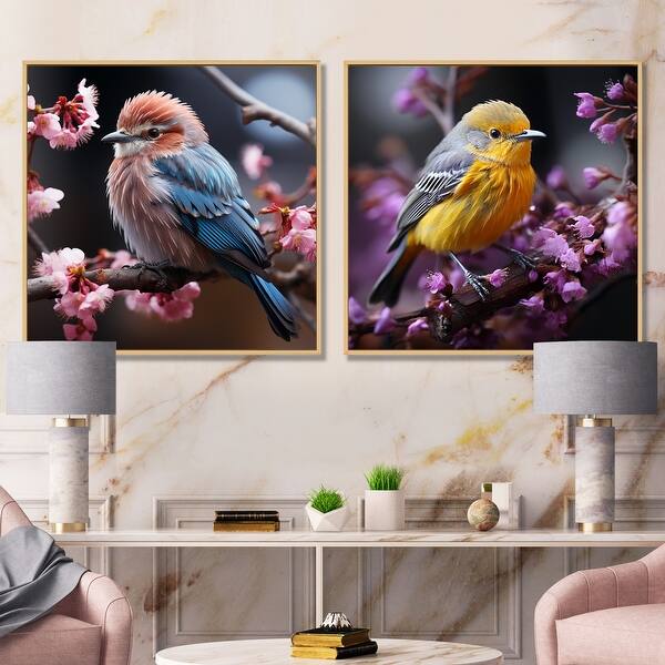 framed bird wallpaper