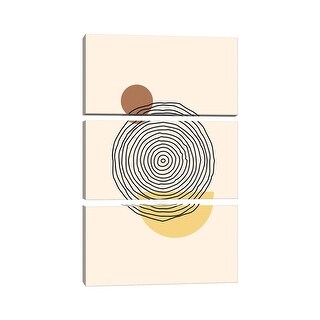iCanvas "Geometric Abstract Shapes III" by Jay Stanley 3-Piece Wall Art ...