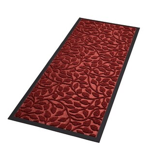 Raised Leaf Design Skid-Resistant Utility Rug - Bed Bath & Beyond ...