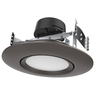 10.5 W LED Retrofit Downlight Gimbaled 120 V CCT Selectable Bronze ...