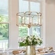 Alisar Mid-century Modern Drum Chandelier Farmhouse Lantern Dining Room ...