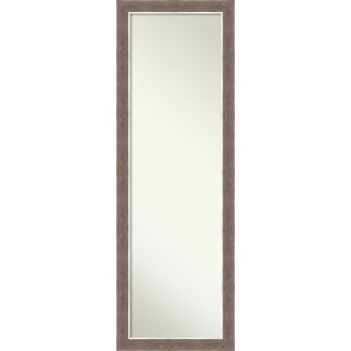 Non-Beveled Full Length On The Door Mirror - Noble Frame - Noble Mocha ...