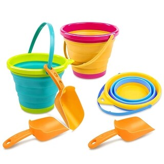 3 Packs Foldable Pail Bucket with Shovels & Mesh Bag - 50 x 84 - Bed ...