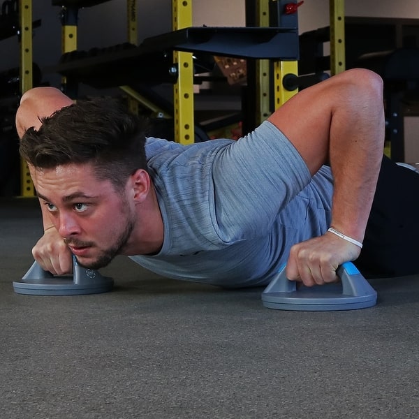 CASL Brands Push-Up Handle Grip Stands with Rotating Base for Home Gym ...