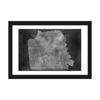 iCanvas "France Chalk Map" by 5by5collective - Bed Bath & Beyond - 37444320