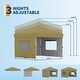 10x10 ft Pop Up Canopy Tent, Heavy-Duty Commercial Instant Shelter, One ...