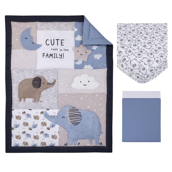 blue elephant comforter