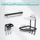 Shower Caddy Adhesive Replacement, Square No Drilling Shower Caddy Hook ...