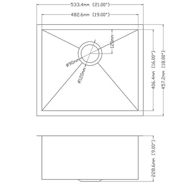 Lordear 20/23/21/26 inch Undermount Bar Sink Stainless Steel Kitchen ...