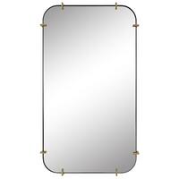 Uttermost 09888 Pali 47-1/2" x 27-1/8" Rectangular Flat Iron and MDF ...