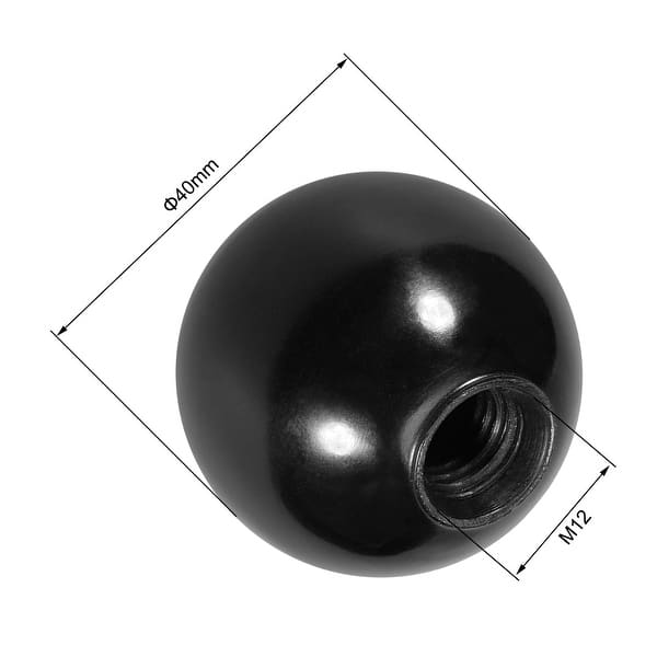 5Pcs Thermoset Ball Knob M10 Female Threaded Machine Handle 35mm ...