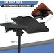 Height Adjustable Rolling Laptop Table with Tilted Desktops and 360 ...