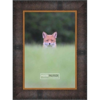 8.5x11 Contemporary Walnut Complete Wood Picture or Document Frame with ...
