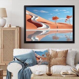 Designart "Surreal Infinite Stairs" Surrealism Framed Wall Art Prints ...